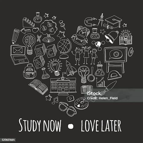 Стокова ілюстрація Повернімося До Шкільного Дудла Лінійні Піктограми — Завантажте зображення