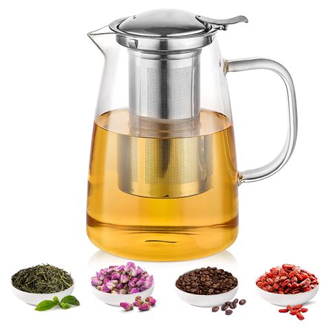 Glass Teapot Stovetop Safe Zdzdz Glass Tea Kettle For Blooming Loose