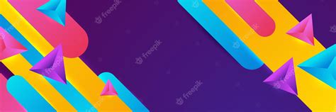 Premium Vector Abstract Colorful Banner Background Color Gradient