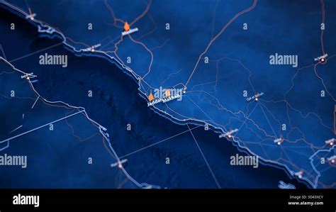 Makkah Map Big Data Visualization Futuristic Map Infographic Of City