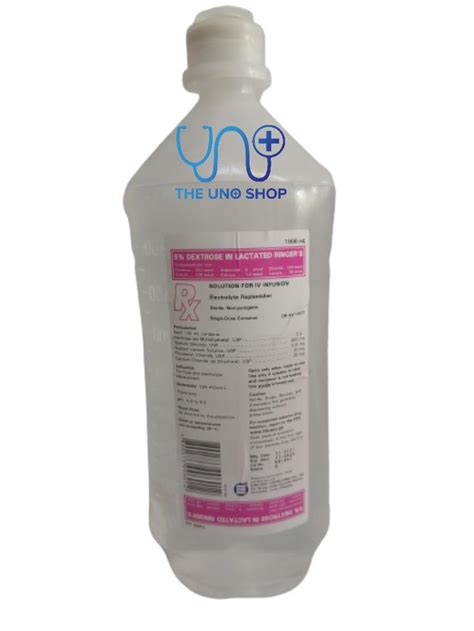 D5lrs 1000ml 5 Dextrose In Lactated Ringers Health And Nutrition