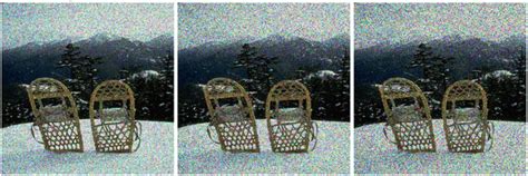 Speckle Noise Versions Of An Image Generated By Uniformly Distributed