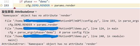 Run Demo Py Meet Parameter Missing Issue Additional Details
