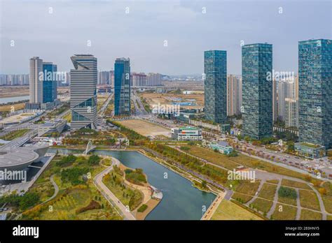 Incheon Korea October 25 2019 Aerial View Of Songdo Park In Incheon