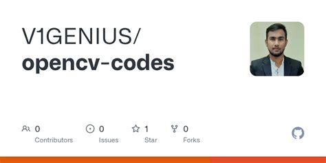 Github V1geniusopencv Codes