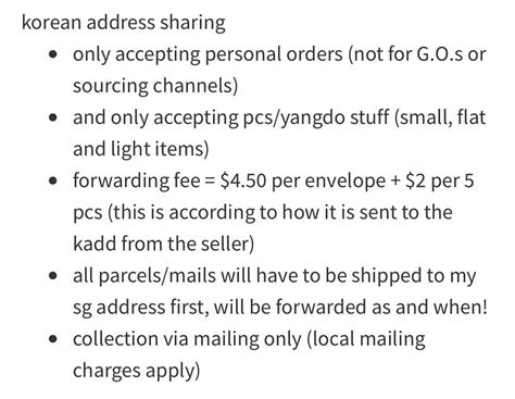 Kadd Sharing Korean Address Bank Transfer Hobbies And Toys Memorabilia And Collectibles K Wave On