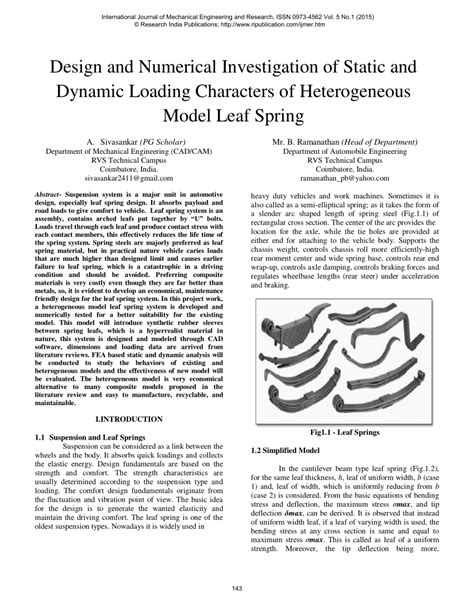 Pdf Design And Numerical Investigation Of Static And Dynamic Loading Characters Of