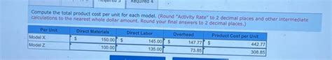 Solved Exercise 17 17 Algo Using Activity Based Costing To