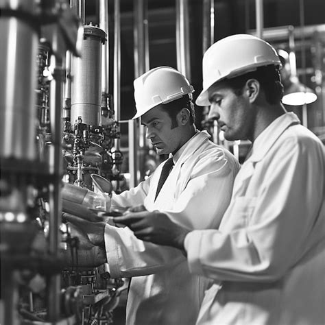 Engineers Working On Environmental Control Systems For Chemical Plants