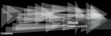 추상 기하학적 회색 벡터 배너 및 배경 검은 배경의 삼각형과 화살표 0명에 대한 스톡 벡터 아트 및 기타 이미지 0명 기하 도형 디자인 Istock