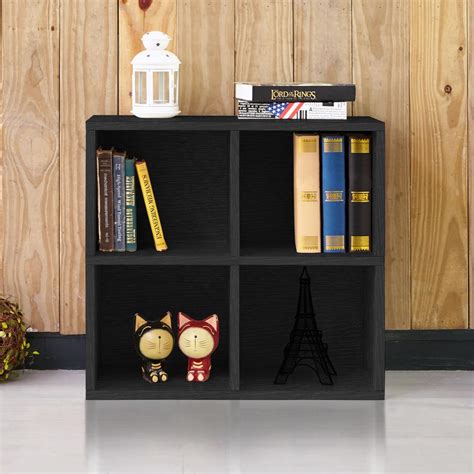 way basics quad 4 cubby black eco zboard stackable tool free assembly