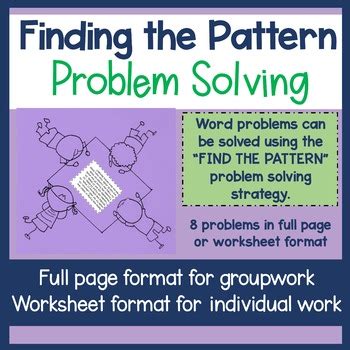 Finding The Pattern Problem Solving By Erin S Classroom Creations