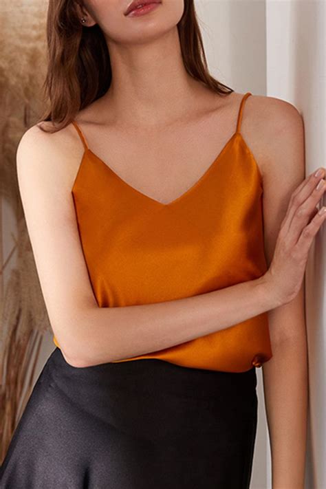 19mm Luxury Style 100 Pure Silk Womens Cami Tank Top Mulberry Silk