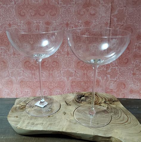 Crate And Barrel Camille Rona Slovakia Tall Crystal Champagne Coupe
