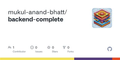 Github Mukul Anand Bhatt Backend Complete