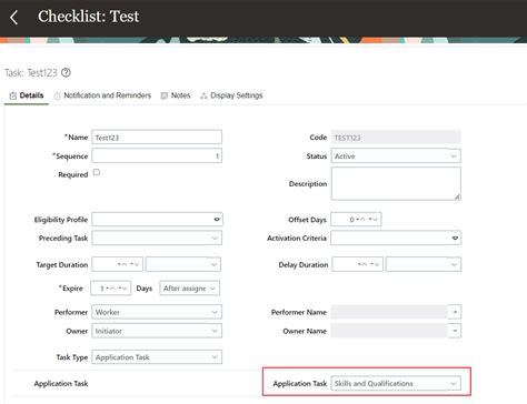 Backend Table Which Stores Application Task Name From Checklist Tasks — Cloud Customer Connect