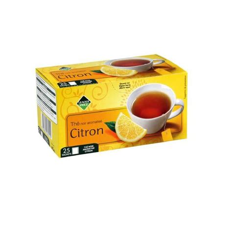 Thé noir citron x25 sachets 45g Cdiscount Au quotidien
