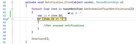 Schedule Notification Id Is Empty While Getting Notification From GetScheduledToastNotifications