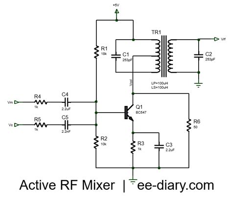 Active BJT Mixer Design Calculator Ee Diary