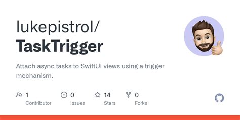 Github Lukepistrol Tasktrigger Attach Async Tasks To Swiftui Views