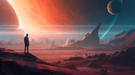 Premium Ai Image Travel To A Distant Planet Ai Generate
