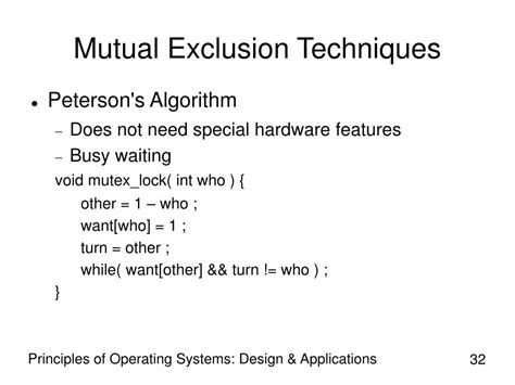 Ppt Principles Of Operating Systems Design And Applications Powerpoint Presentation Id984406