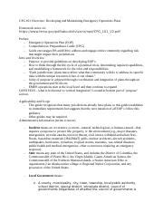 CPG Overview Docx CPG Overview Developing And Maintaining Emergency Operations Plans
