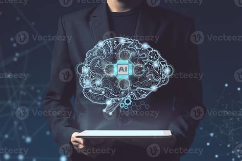 Brain Representing Artificial Intelligence Machine Deep Learning Data