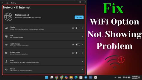 📶 How To Fix Wifi Option Not Showing In Windows 11 Settings Step By