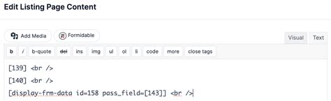 Advanced View Concepts Formidable Forms