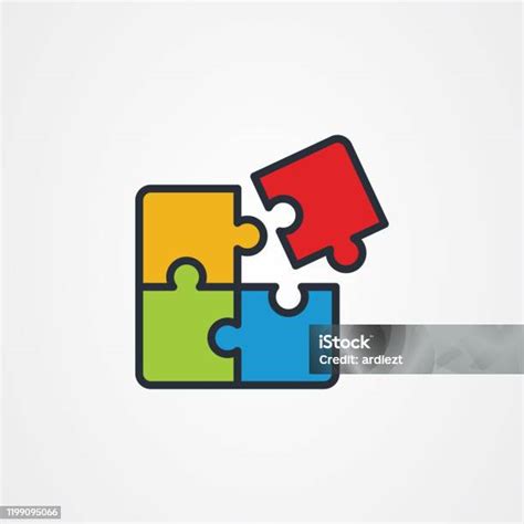 拼圖圖示平面向量設計向量圖形及更多商務圖片 商務 商標 固體 Istock