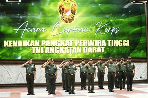 Media Budaya Indonesia Kasad Terima Laporan Korps Kenaikan Pangkat 15