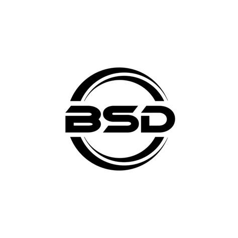 Bsd Letter Logo Design In Illustration Vector Logo Calligraphy