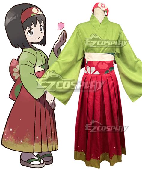 PM PM Let S Go Pikachu PM Let S Go Eevee Erika Cosplay Costume