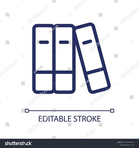 Messy Bookshelf Pixel Perfect Linear Ui Stock Vector Royalty Free 2198767931 Shutterstock