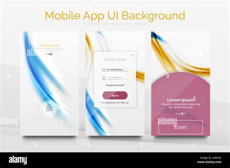 Mobile Application Interface Background User Interface Ui