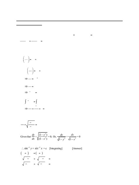 Solution Of First Order And First Degree Differential Equations By Various Methods Pdf
