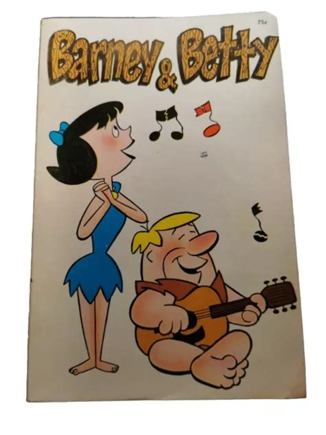 Barney And Betty Cartoon Book Flintstones 1974 Hanna Barbera Production