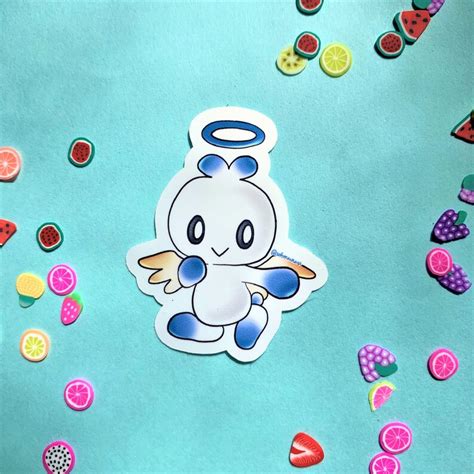 Cream The Rabbit And Chao Kawaii Sticker Set Water Resistant Etsy
