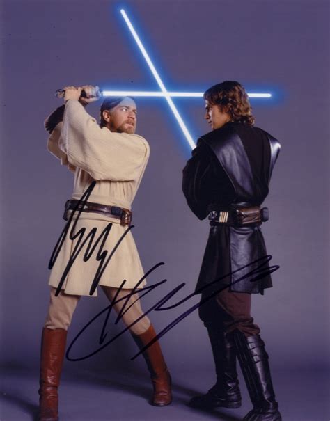 Ewan Mcgregor Hayden Christensen 8×10 Shanks Autographs