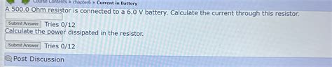 solved course contents ﻿chapter6 ﻿current in batterya