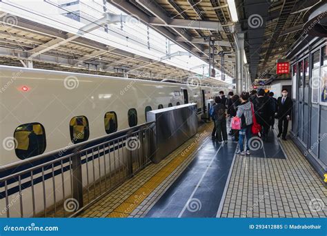 Shinkansen Train At A Railway Station In Tokyo Japan Editorial Photo