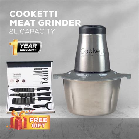 Cooketti Powerful Food Processor And Meat Grinder Lazada Ph