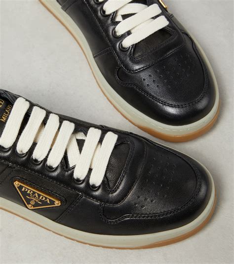 Sneakers Downtown Aus Leder In Schwarz Prada Mytheresa