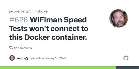 wifiman speed tests won t connect to this docker container · issue