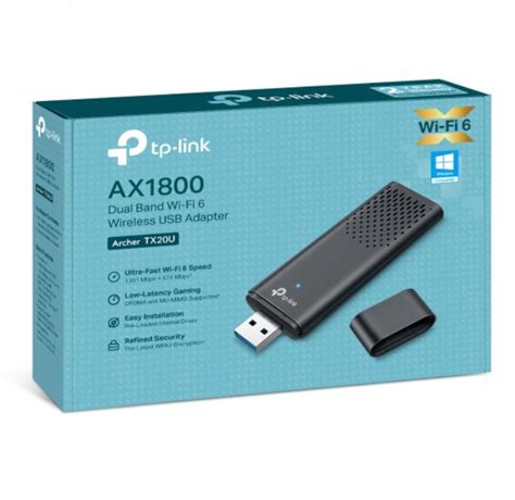 Tp Link Archer Tx20u Ax1800 Dual Band Wi Fi 6 Wireless Usb Adapter 12