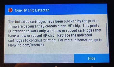 Hp Firmware Update Blocks Non Hp Chip Cartridges Electronics