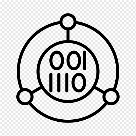 Database Binary Data Computer Processor Binary Code Data Icon Png