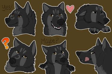 Wolfj Telegram Sticker Set Weasyl