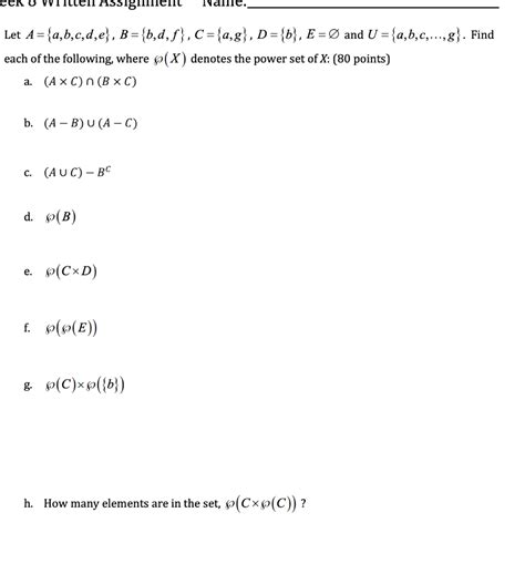 Solved ASS Let A A B C D E B B D F C A G Chegg Com